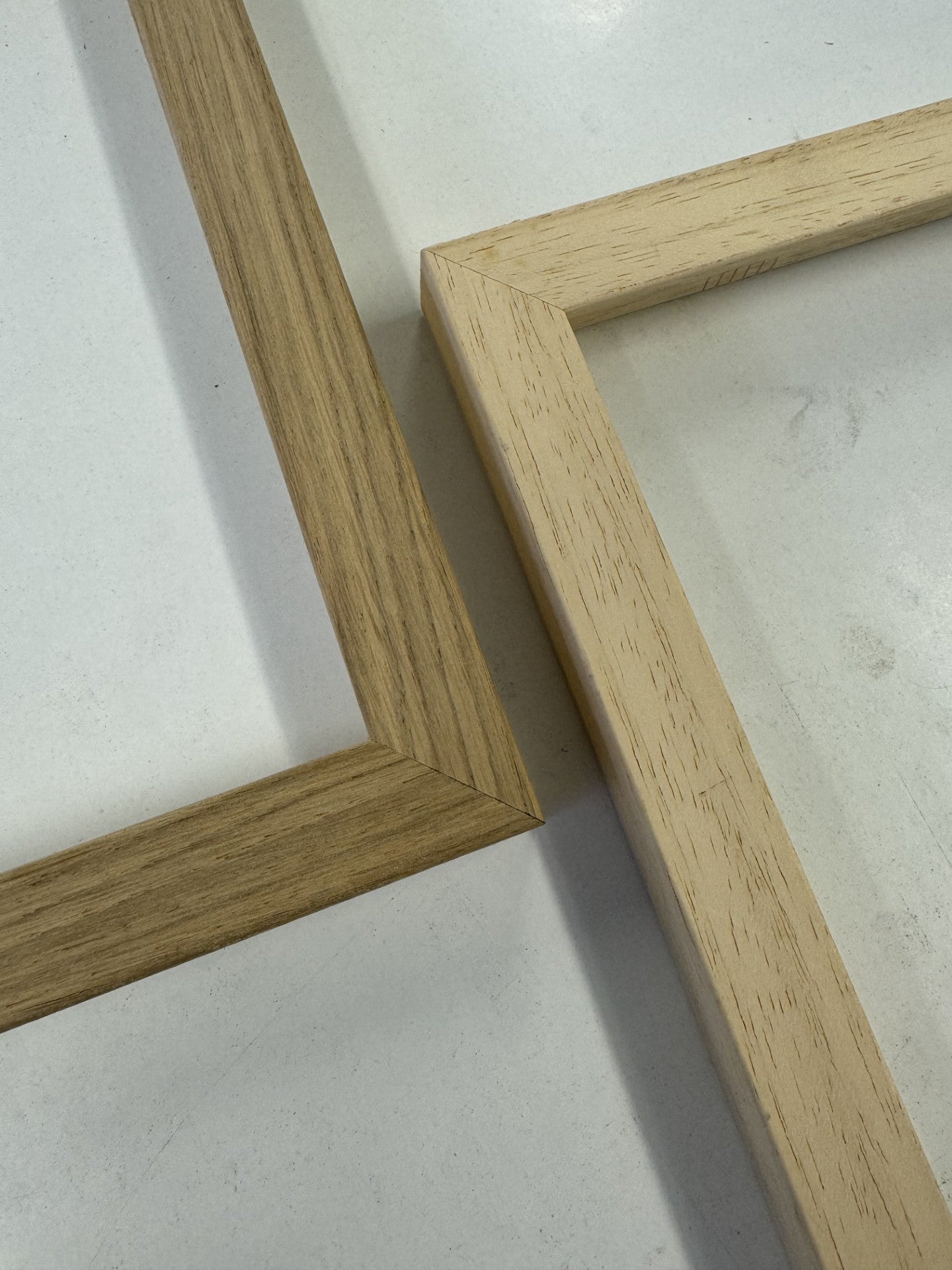 Natural Vs Oak Picture Frames – Strand Framing